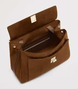 TOM FORD Medium Suede Besace Shoulder Bag