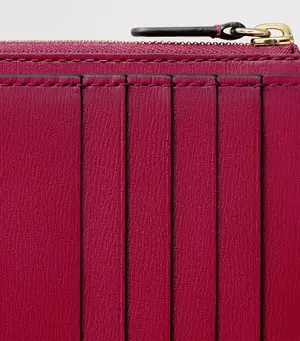 Cartier Leather Panthère De Zipped Card Holder