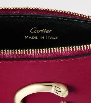 Cartier Leather Panthère De Zipped Card Holder