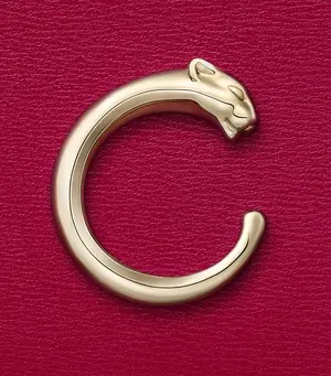 Cartier Leather Panthère De Zipped Card Holder