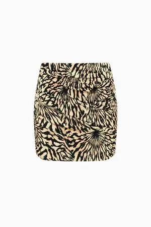 Ulla Johnson Clementine Jersey Skirt With Shibori Print - Celestite