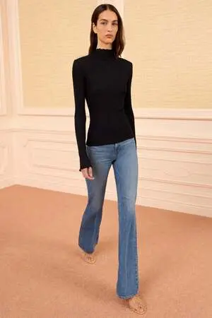 Ulla Johnson Evie Turtleneck Top - Noir