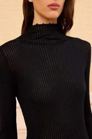 Ulla Johnson Evie Turtleneck Top - Noir