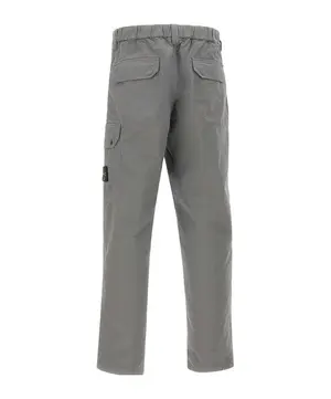 Stone Island Logo Patch Straight-leg Cargo Pants