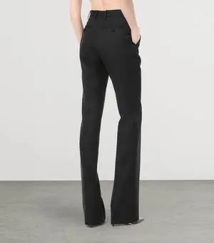 TOM FORD Wool-silk Tailored Trousers - Black