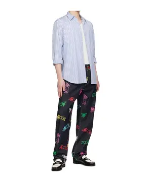 ICECREAM Printed Denim Pants