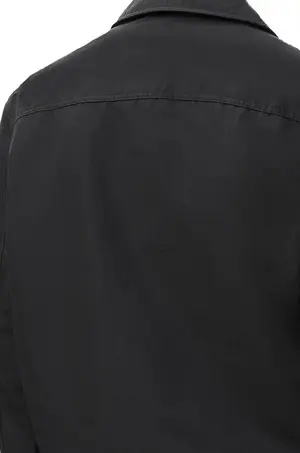 Loewe Logo Embroidered Zip-up Jacket - Black