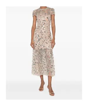 SELF-PORTRAIT Sequin Embellished Maxi Dress