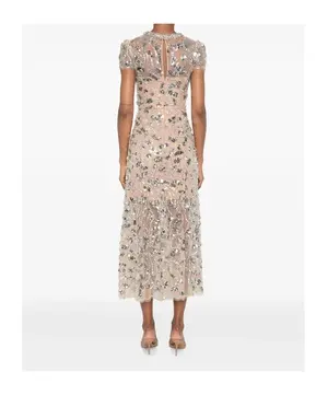 SELF-PORTRAIT Sequin Embellished Maxi Dress
