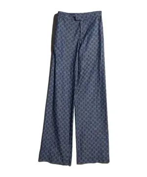 Gucci Gucci GG Denim Jacquard Full Length Pants Blue
