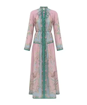 Zimmermann Long Sleeve Dress - Multicolor