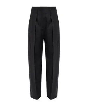 Victoria Beckham Belt Loop Casual Pants - Grey