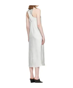 Loulou De Saison Paloma Twisted Back Midi Dress