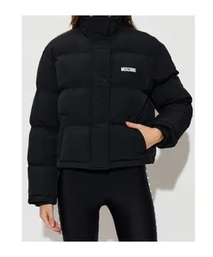 Moschino Padded Long Sleeve Jacket With Stand-up Collar