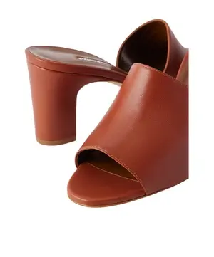 Manolo Blahnik Leather Mules