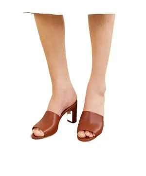 Manolo Blahnik Leather Mules
