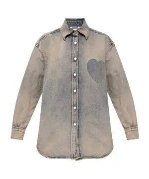 Moschino Collared Long-sleeved Shirt - Nude