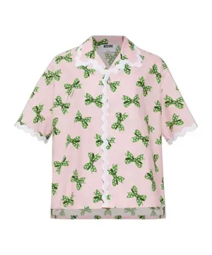 Moschino Collared Short-sleeved Shirt - Pink