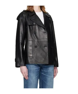 Mackage Dolores Double-breasted Leather Jacket