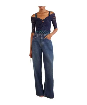 Rabanne Trompe-l'œil Lace Top