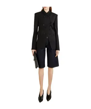 Khaite Mid-rise Straight-leg Shorts