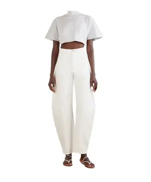 Alaïa Mock-neck Cropped Top