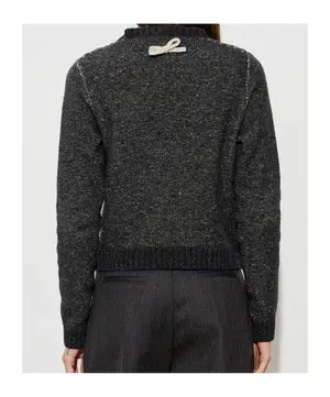 Moschino Long Sleeve Knitwear With Bow Detail