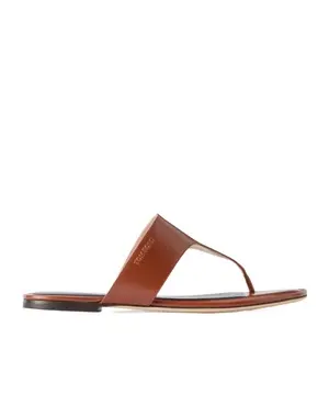 TOM FORD Thong Flat Slide Sandals - Brown