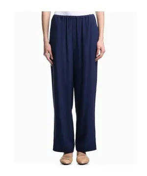 Emporio Armani Elastic Waist Wide-leg Pants
