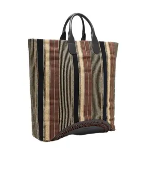 Emporio Armani Striped-pattern Tote Bag