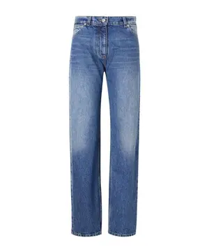 Magda Butrym High-rise Straight-leg Boyfriend Jeans - Blue
