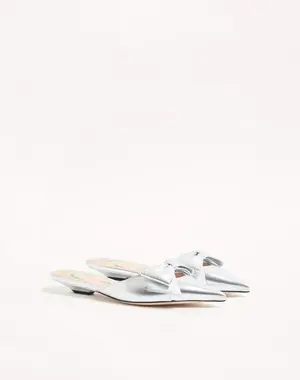 Valentino Garavani Laminated-nappa Bow Mules, 20mm