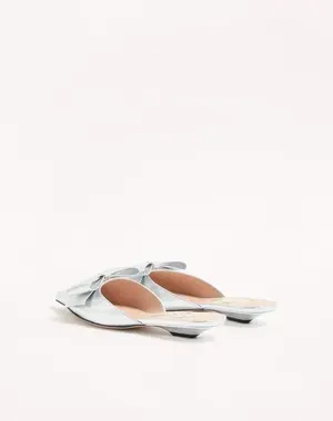 Valentino Garavani Laminated-nappa Bow Mules, 20mm