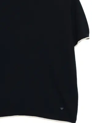 Emporio Armani Round Neck Knitted T-shirt - Blue