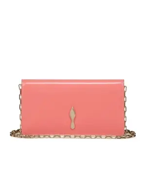 CHRISTIAN LOUBOUTIN Chain Shoulder Bag - Grapefruit Color