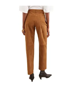 Magda Butrym Suede Corduroy Straight-leg Pants