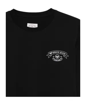 Emporio Armani Logo Long Sleeve T-shirt - Black