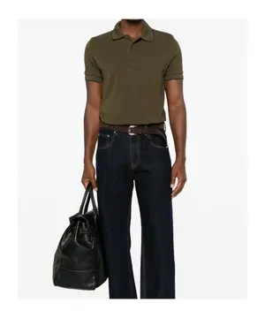 TOM FORD Contrast Short Sleeve Polo Shirt