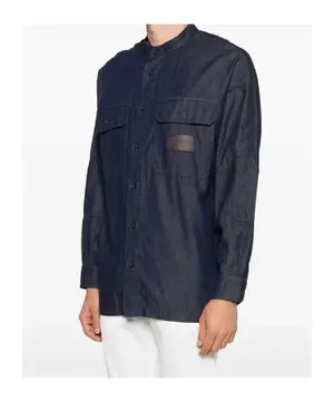 Emporio Armani Logo Patch Button-up Shirt