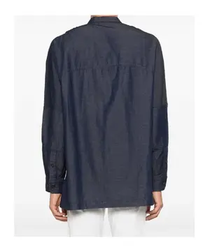 Emporio Armani Logo Patch Button-up Shirt