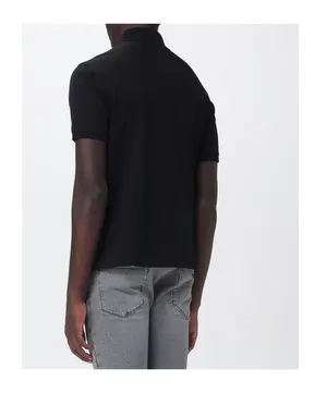 Emporio Armani Cotton Jersey Polo Shirt - Black
