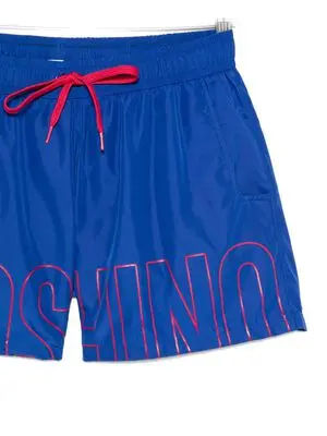 Moschino Logo-print Drawstring Swim Trunks