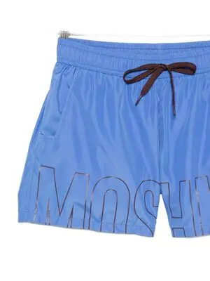 Moschino Print Drawstring Swim Trunks