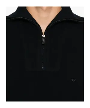 Emporio Armani Half-zip Wool Sweater