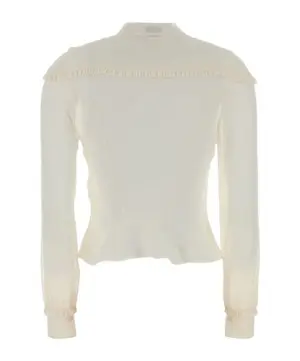 Alexander McQueen V-neck Ruffled Blouse