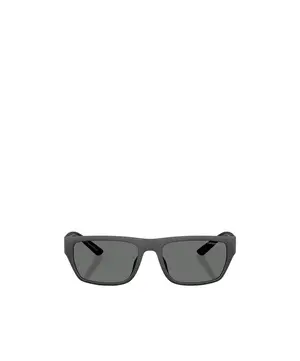 Emporio Armani Rectangle Frame Sunglasses - Gray