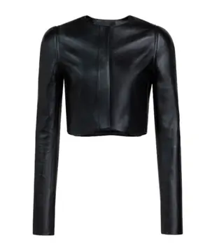 Alaïa Soft Lambskin Tailored Jacket - Black