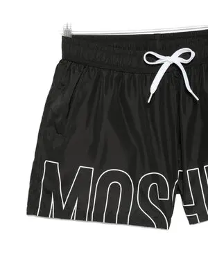 Moschino Logo-print Drawstring Swim Trunks