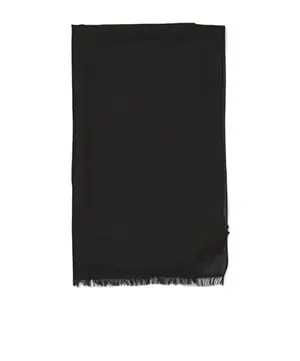 Emporio Armani Fringed Scarf - Black