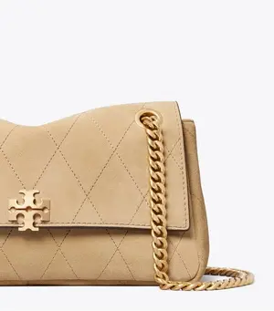 Tory Burch Small Quilted Shoulder Bag - Limestone